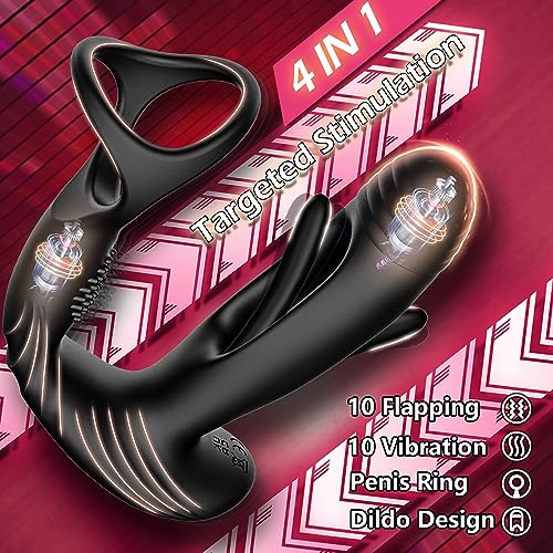 Prostate Massager With 10 Flapping And Vibration Settings Amovibe